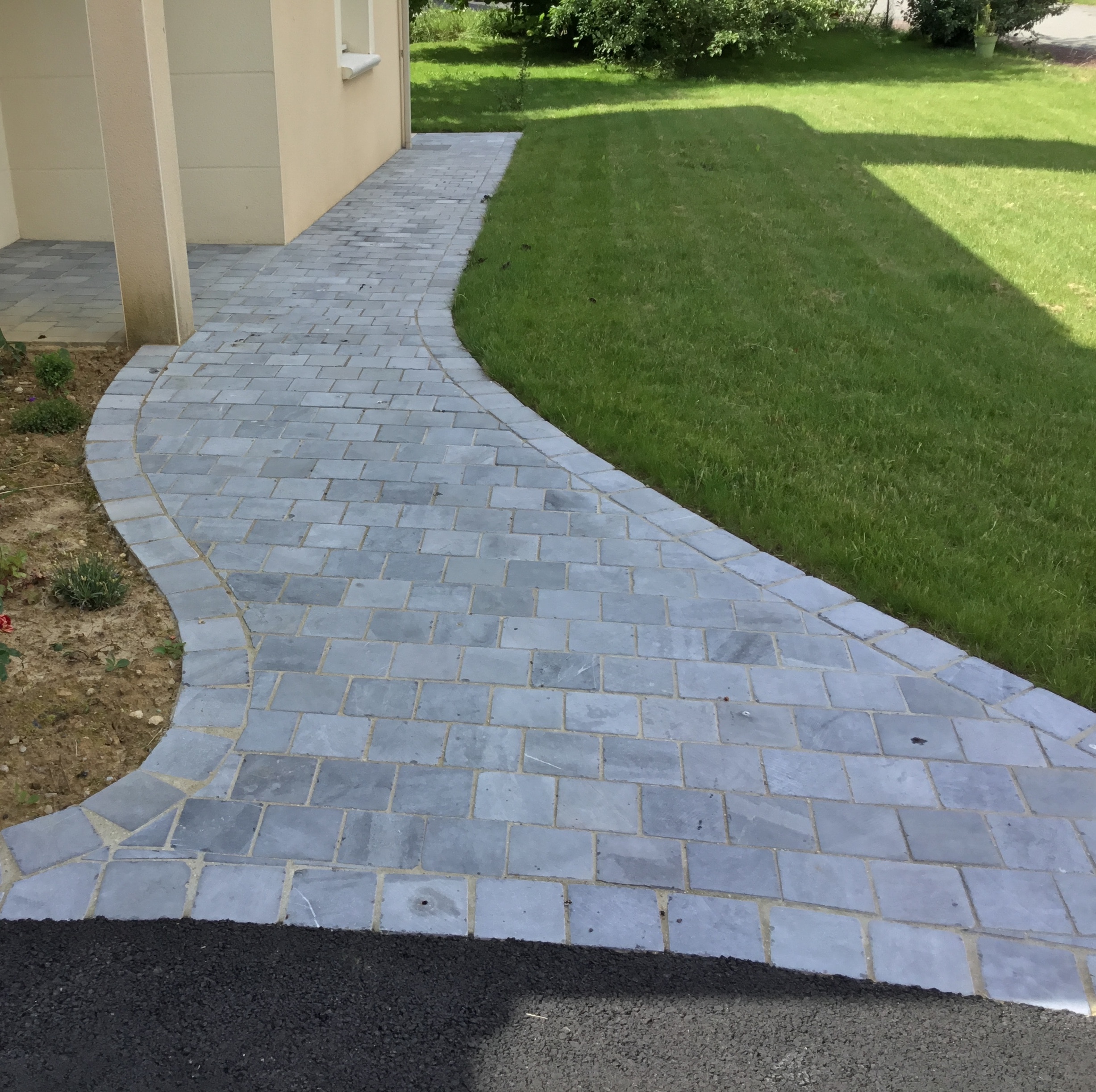 Pavé Pierre Bleue - patiné | Pierre et Parquet